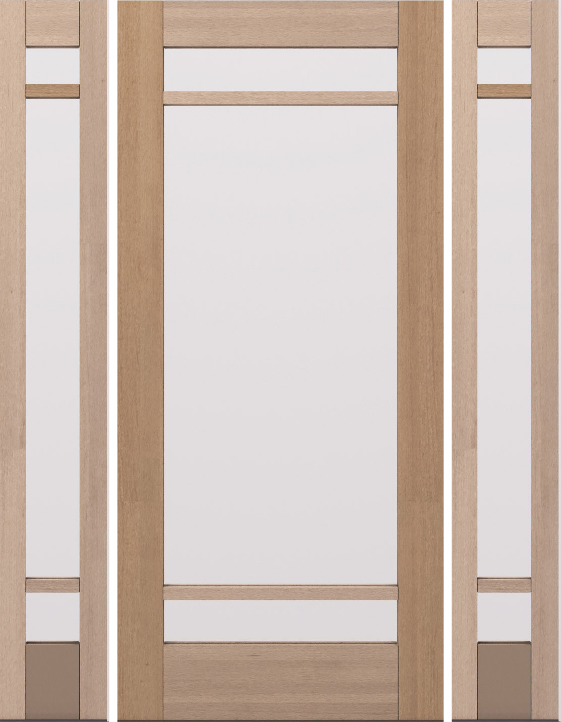 G10302 | 80" | Mahogany Wood SDL Full Lite,3 Lite 1-3/4" Exterior Door ...