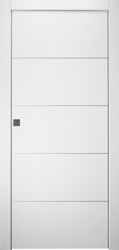 Prefinished Palladio 4H Bianco Noble Modern Interior Single Pocket Door