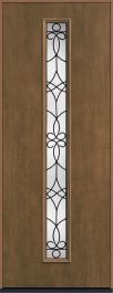 96 Salinas Modern Pulse Linea Centered Mahogany Fiberglass Single Door ...