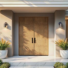 Blanq SOLID Flush Panel Contemporary Modern Double Door