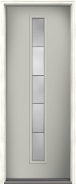96" Axis Modern Pulse Linea Centered Smooth Fiberglass Single Door