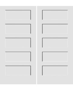 5 Panel Doors - Solid Wood & Fiberglass | US Door & More Inc