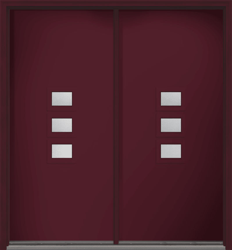 80" Granite Modern Pulse Echo 3-Lite Middle Center Cluster Smooth ...