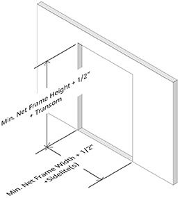 Single Door with Sidelites Instructions