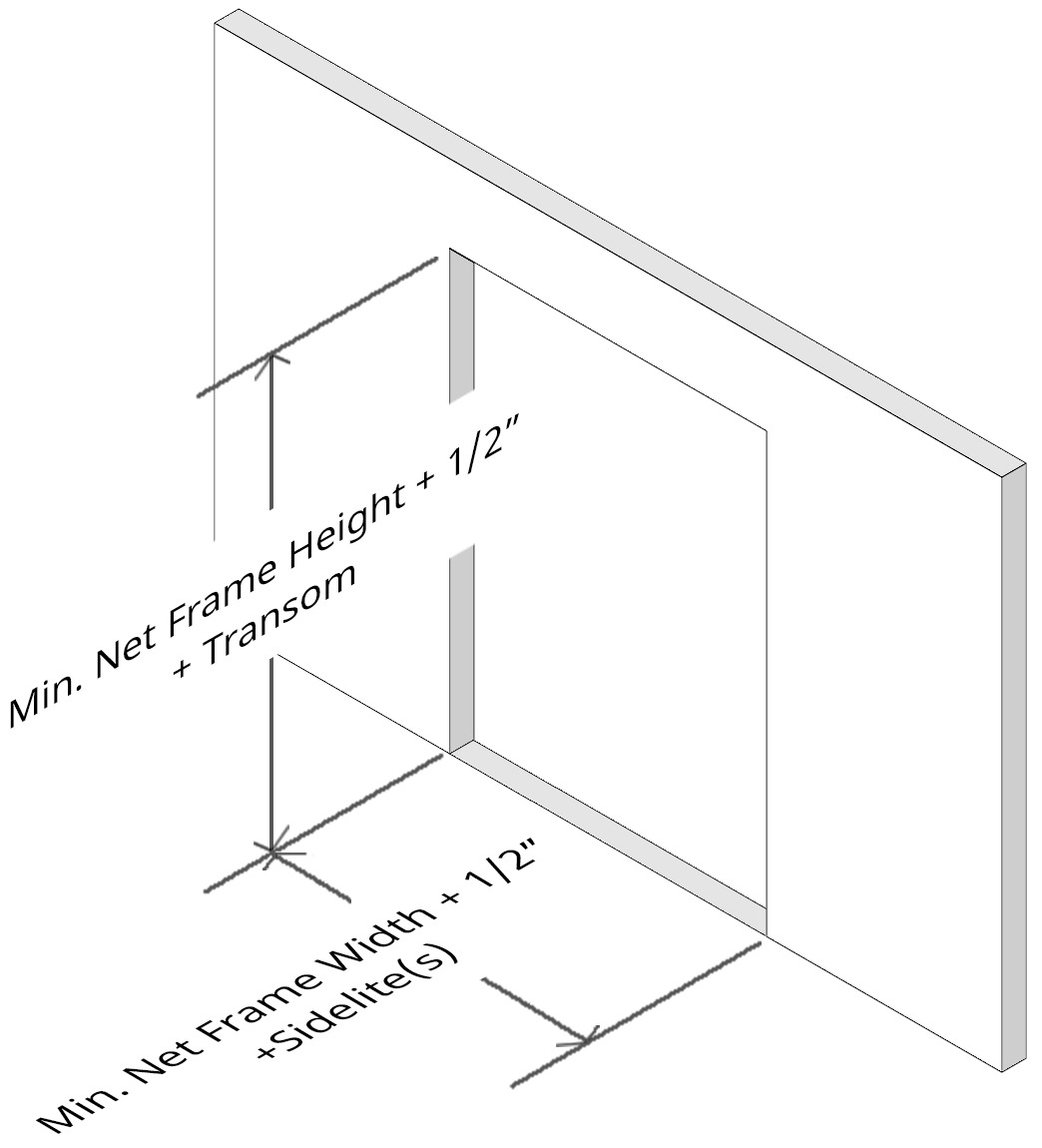 Single with Sidelites and Transom Instructions