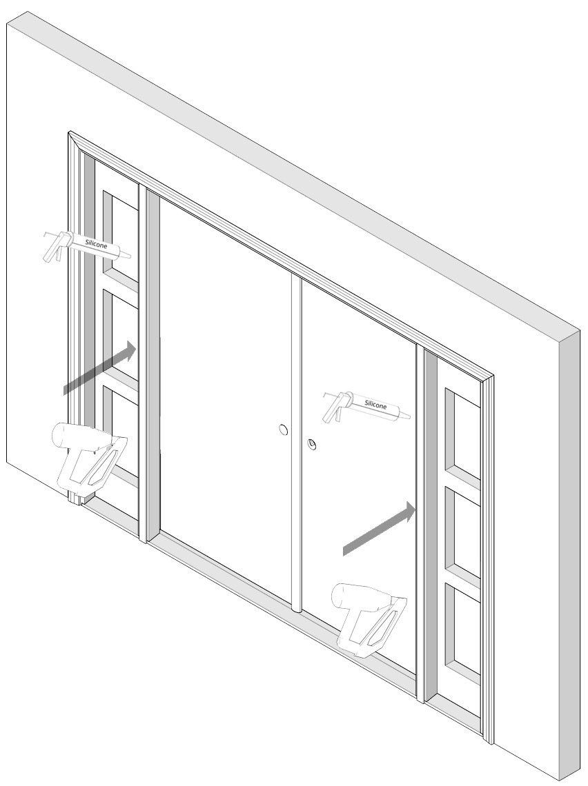 Double Door with Sidelites Instructions