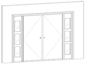 Double Door with Sidelites Instructions