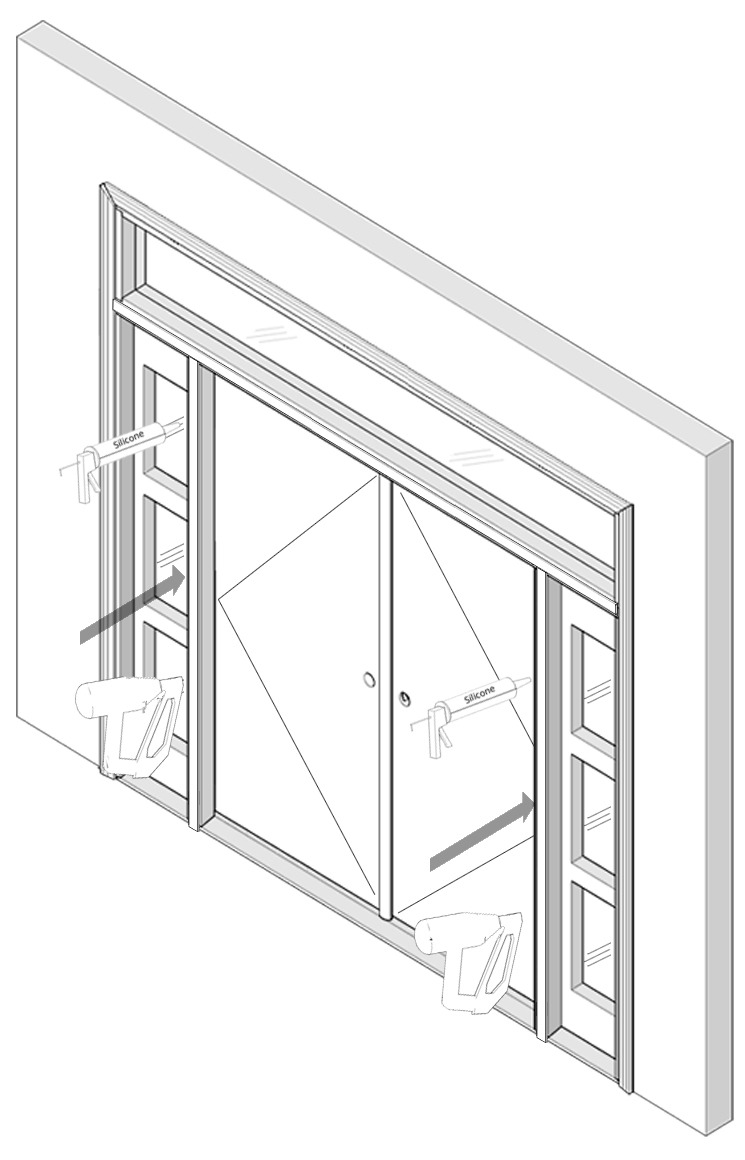 Double with Sidelites and Transom Instructions