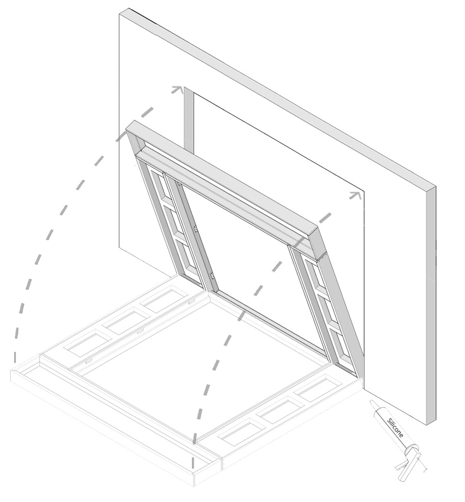 Double with Sidelites and Transom Instructions