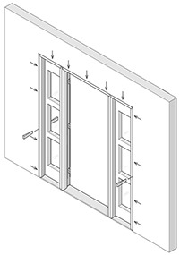 Single Door with Sidelites Instructions